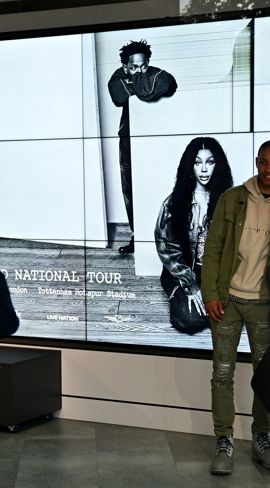 Kendrick Lamar and SZA at Tottenham Hotspur Stadium